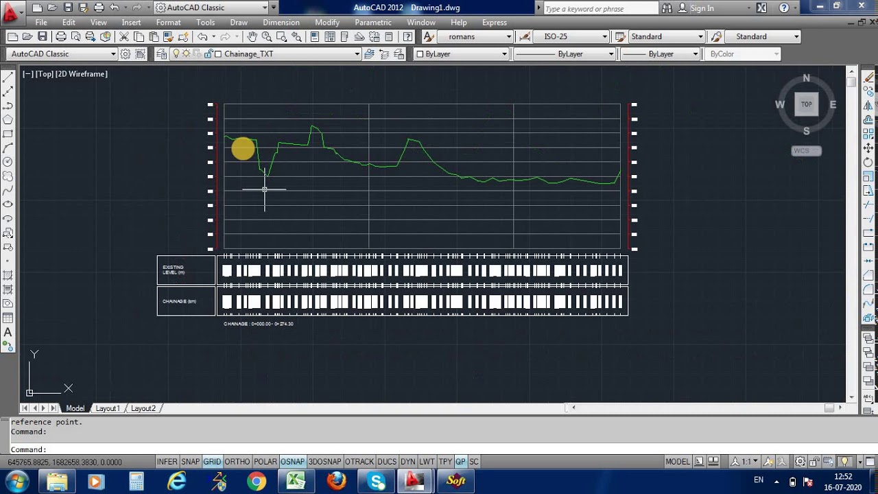 #How to Draw Cross Section in AUTO CAD || For filling and Cutting ...