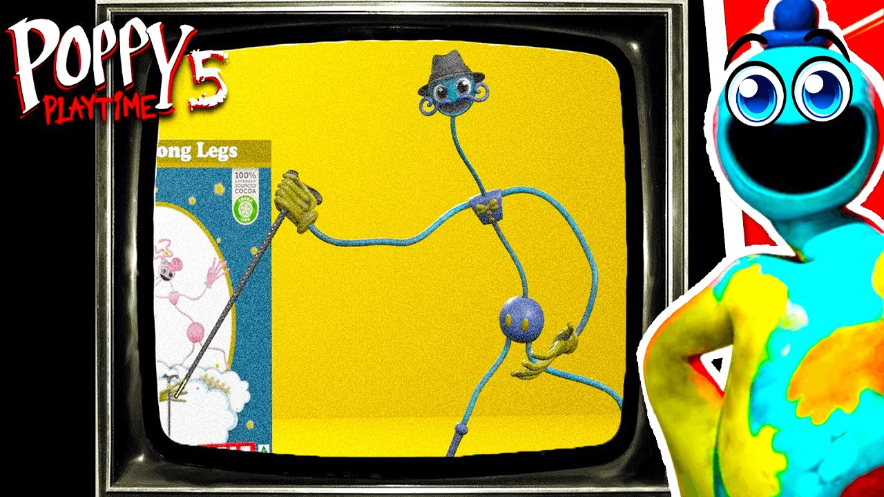 Poppy Playtime: Chapter 5 - NEW DADDY LONG LEGS Jingle & Song VHS ...