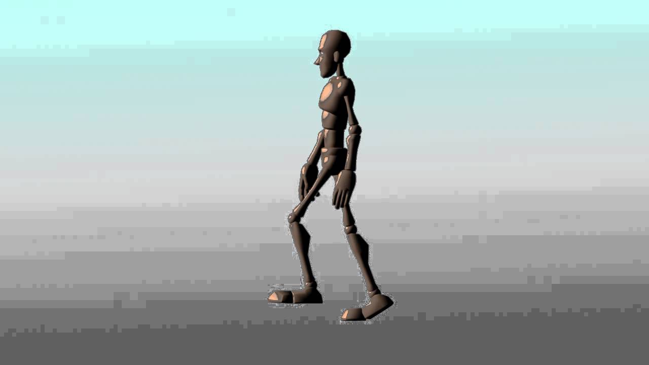 Generic walk cycle (animated) - YouTube