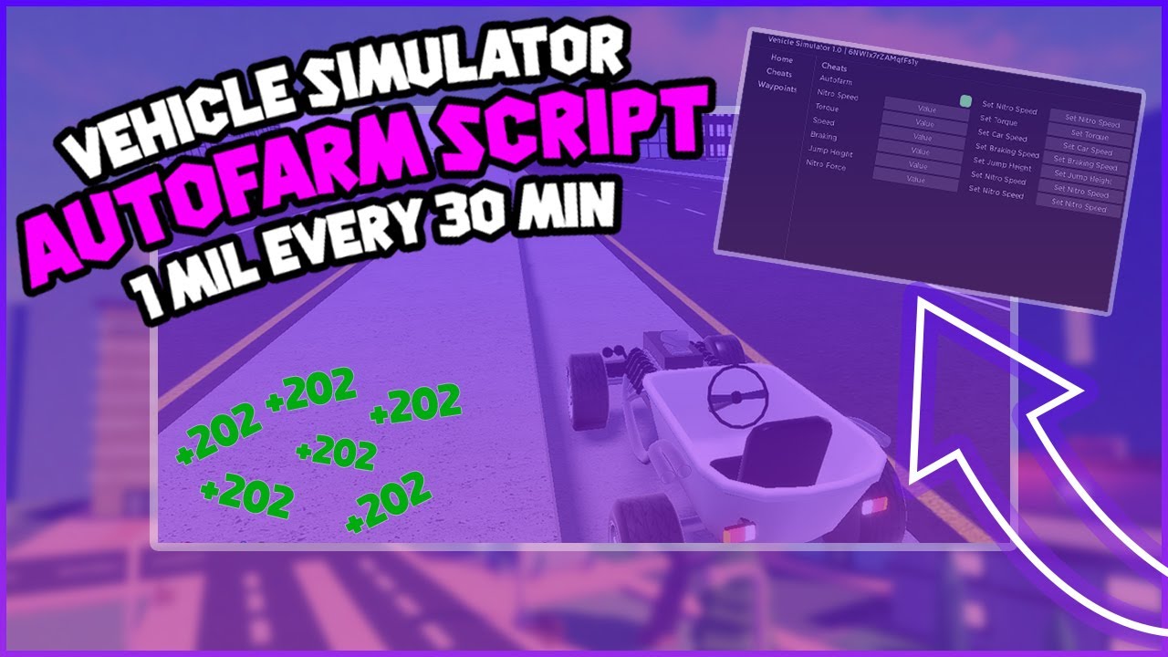 💸1 Million Every 30 Min!💸 | Vehicle Simulator Auto Farm Script 2021 ...
