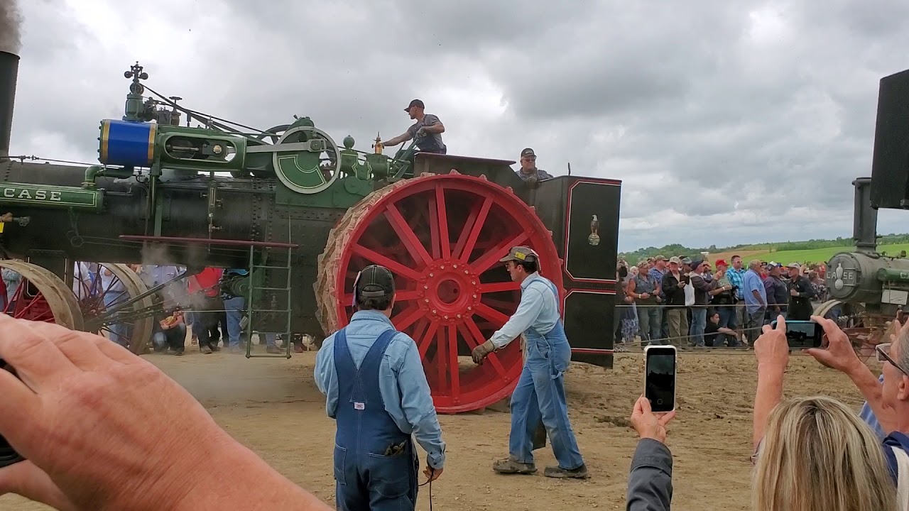 150 Horse Power Steam Engine Case Pulls 35 Tons - YouTube