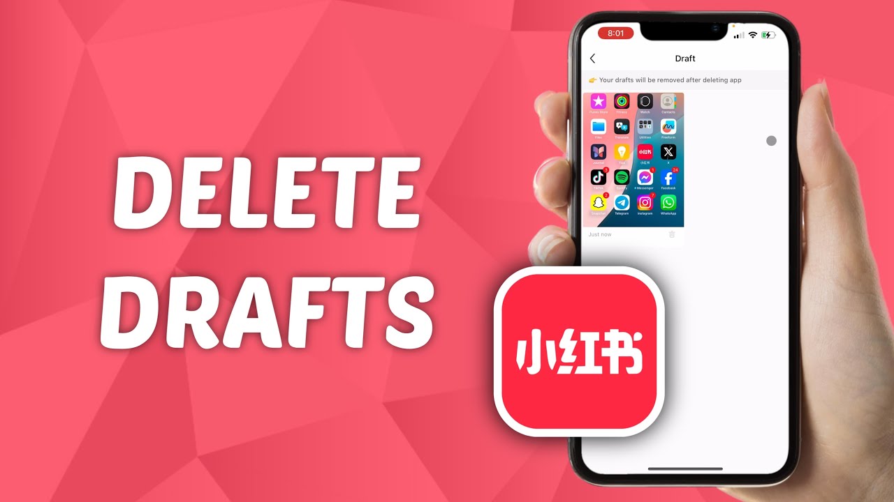 How to Delete Drafts on Rednote - YouTube