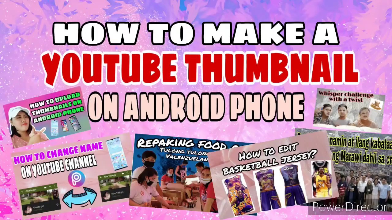 TUTORIAL #2 HOW TO MAKE A YOUTUBE THUMBNAIL ON ANDROID PHONE - YouTube