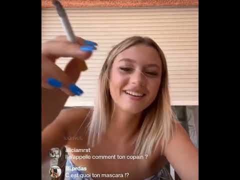 French Girl Smoking Outdoors