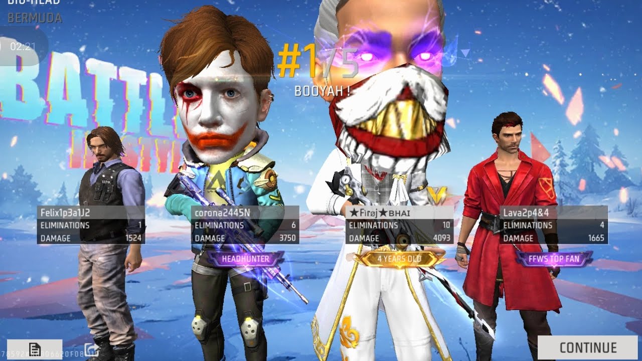 free fire big head mod free fire big head Mod new map big heart Free ...