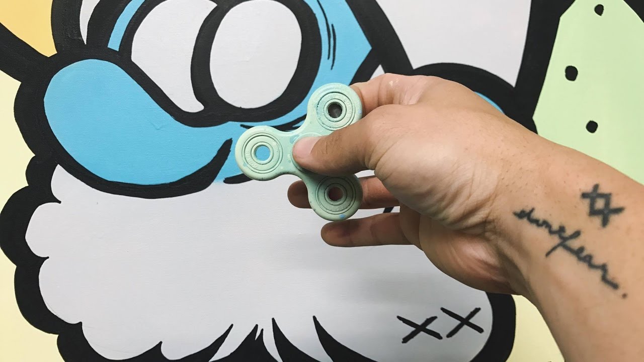 Custom Fidget Spinner Painted / Winner - YouTube