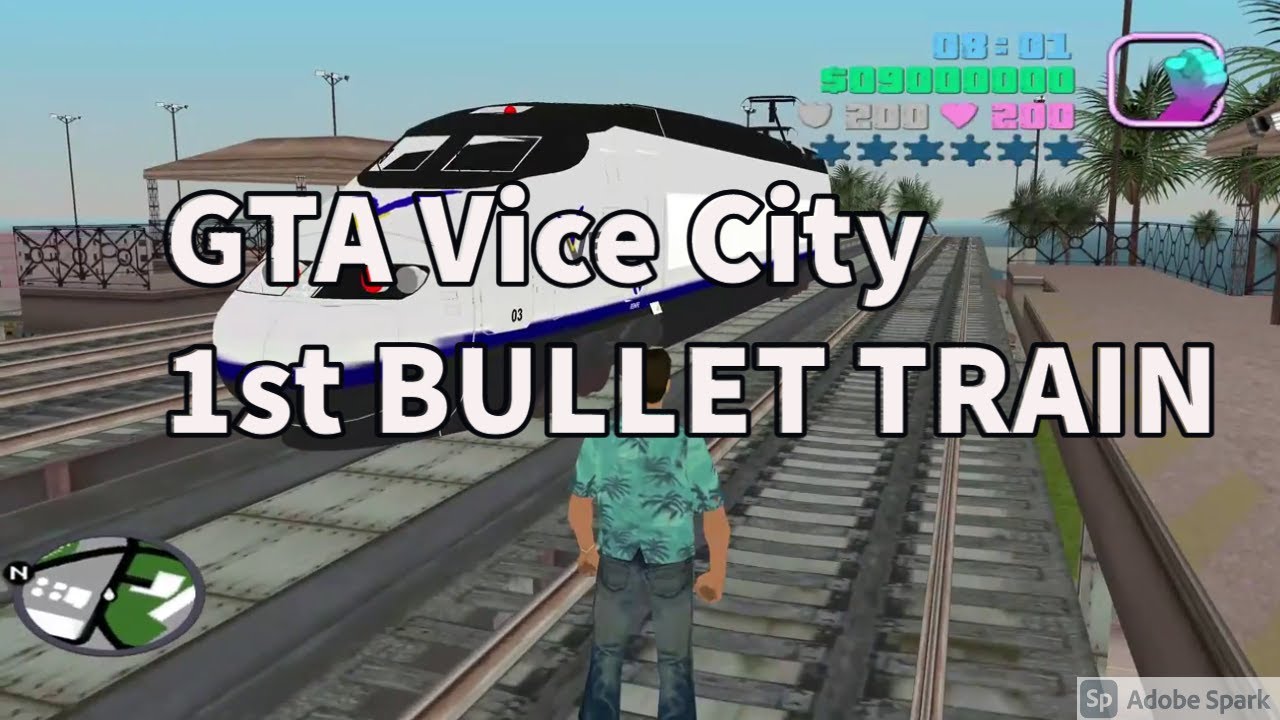 First Secret Bullet Train in GTA Vice City ! || GTAVC Train (Super Fast ...