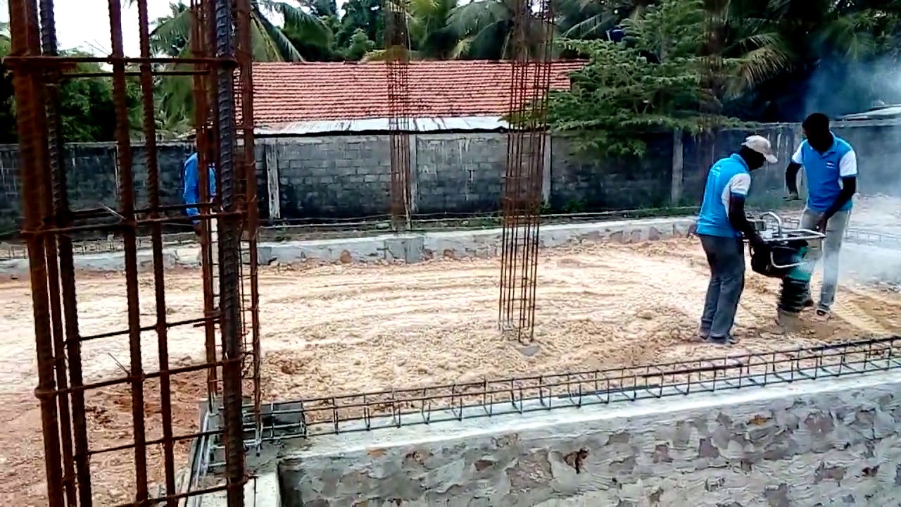 Gravel Compacting with Machine and loader hard core - YouTube