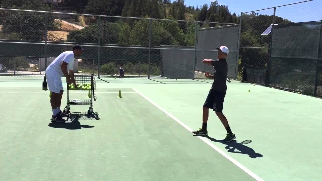 Jacob Bullard working on forehand with Eric Nunez - YouTube