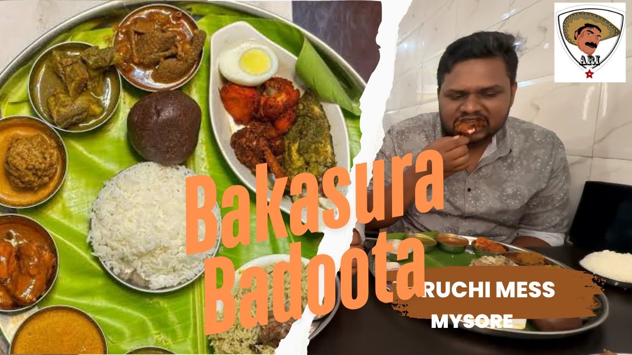 Bakasura Badoota Feast at Ruchi Mess, Mysore | A Feast Fit for a King ...