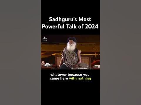 Sadhguru: Why we should not be miserable anymore! - YouTube