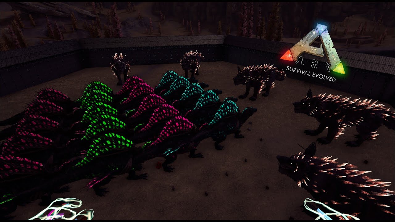 ARK| 20 Super mutated Spinos vs 5 world bosses at the same time! - YouTube