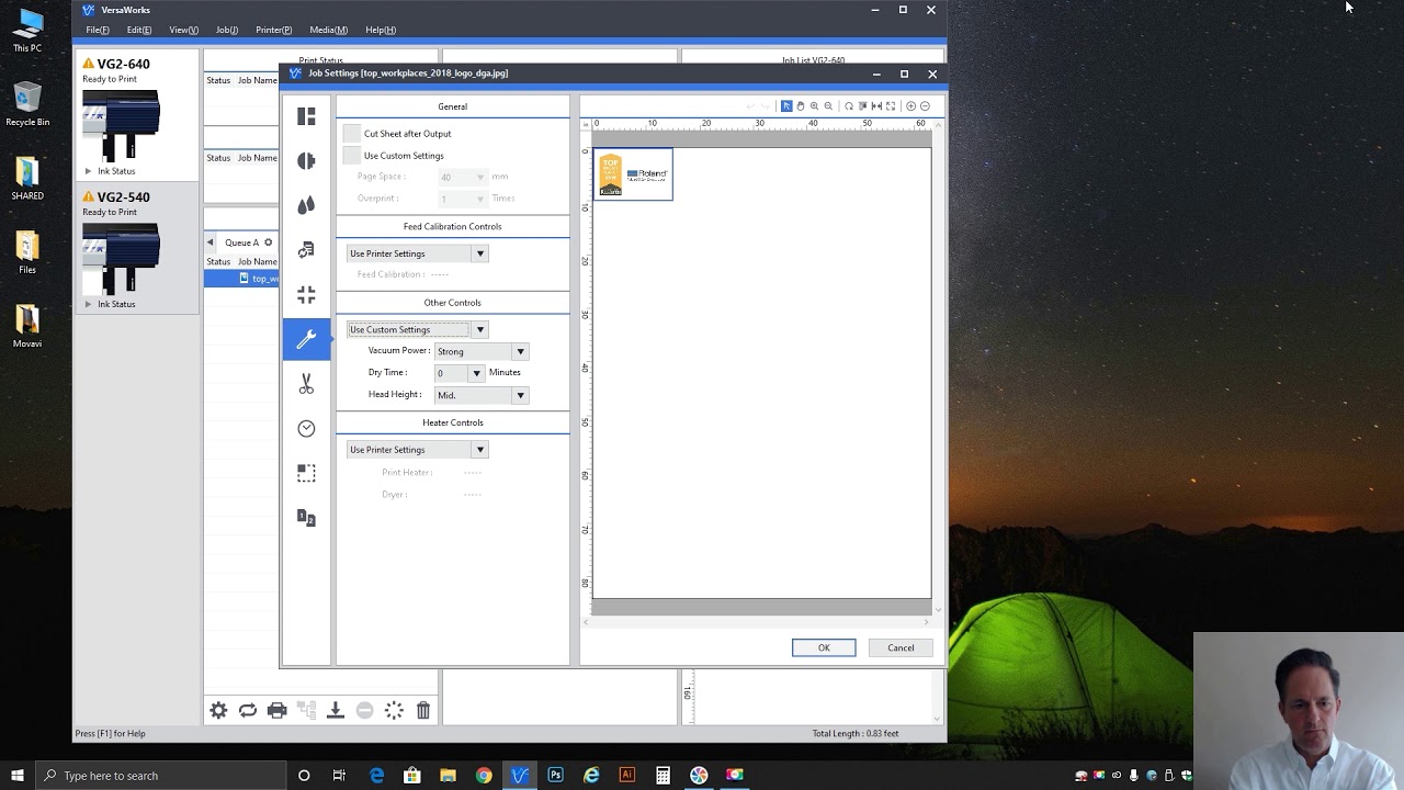 VersaWorks 6 - General Tab - YouTube