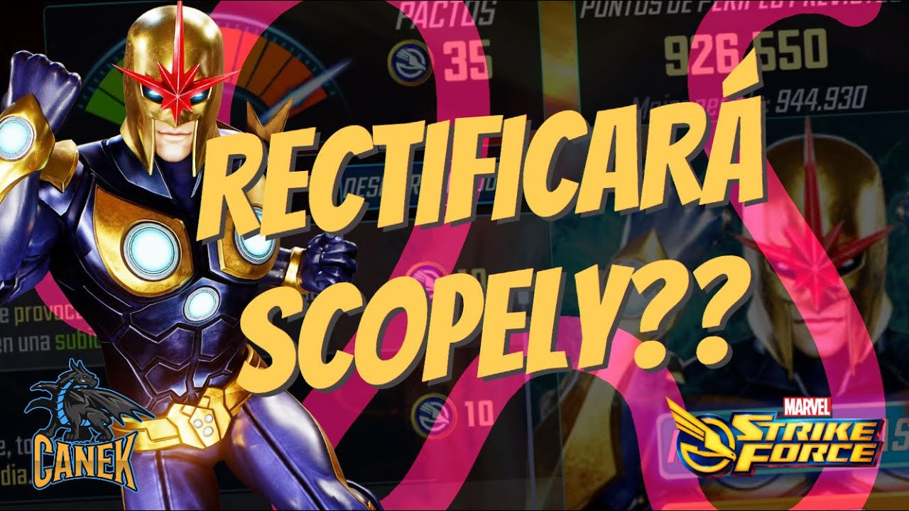 Rectificará Scopely con las recompensas de Nova?! Que pasará en Marvel Strike Force en español ...