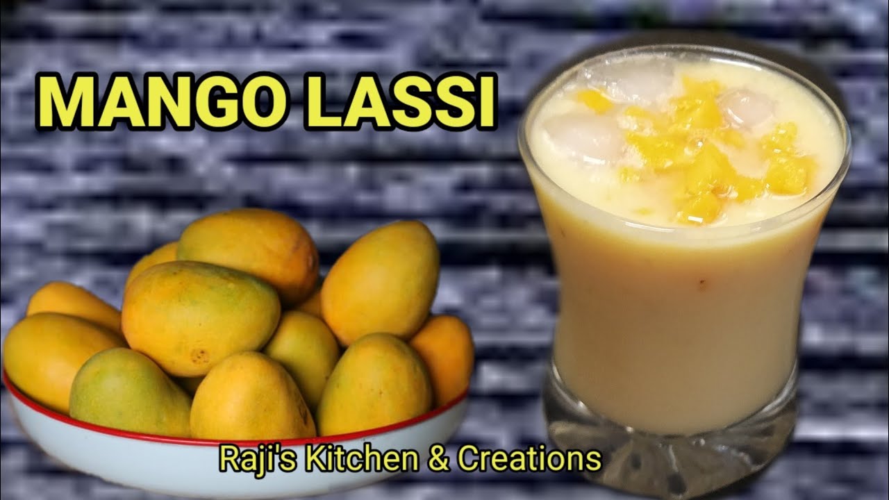 Mango Lassi Recipe/Mango Yogurt Smoothie/How to make Mango Lassi at ...