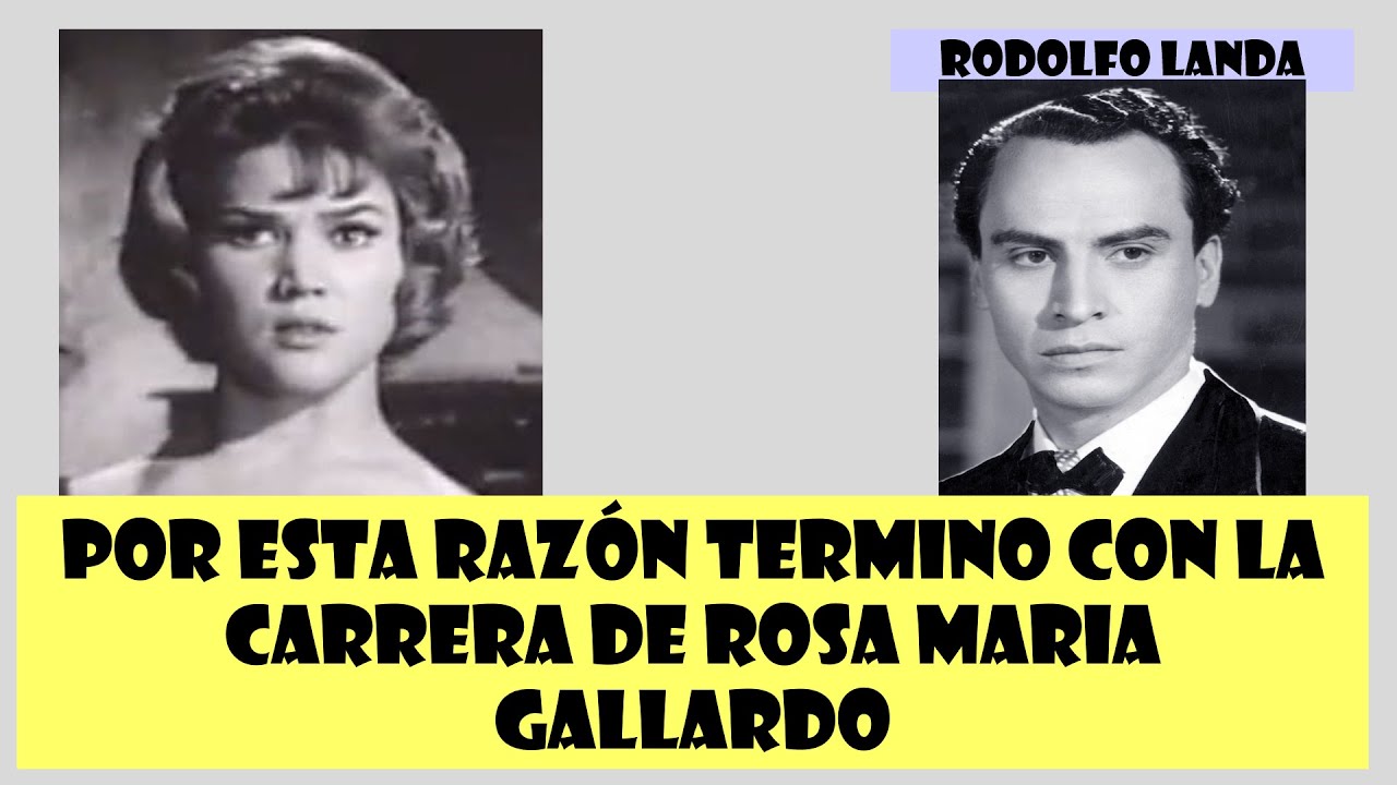 por esta razón termino con la carrera de rosa maria gallardo - YouTube