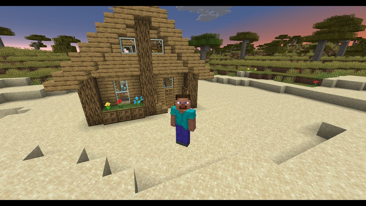 How to Build a Survival Starter Hut in Minecraft! (Easy Tutorial) - YouTube