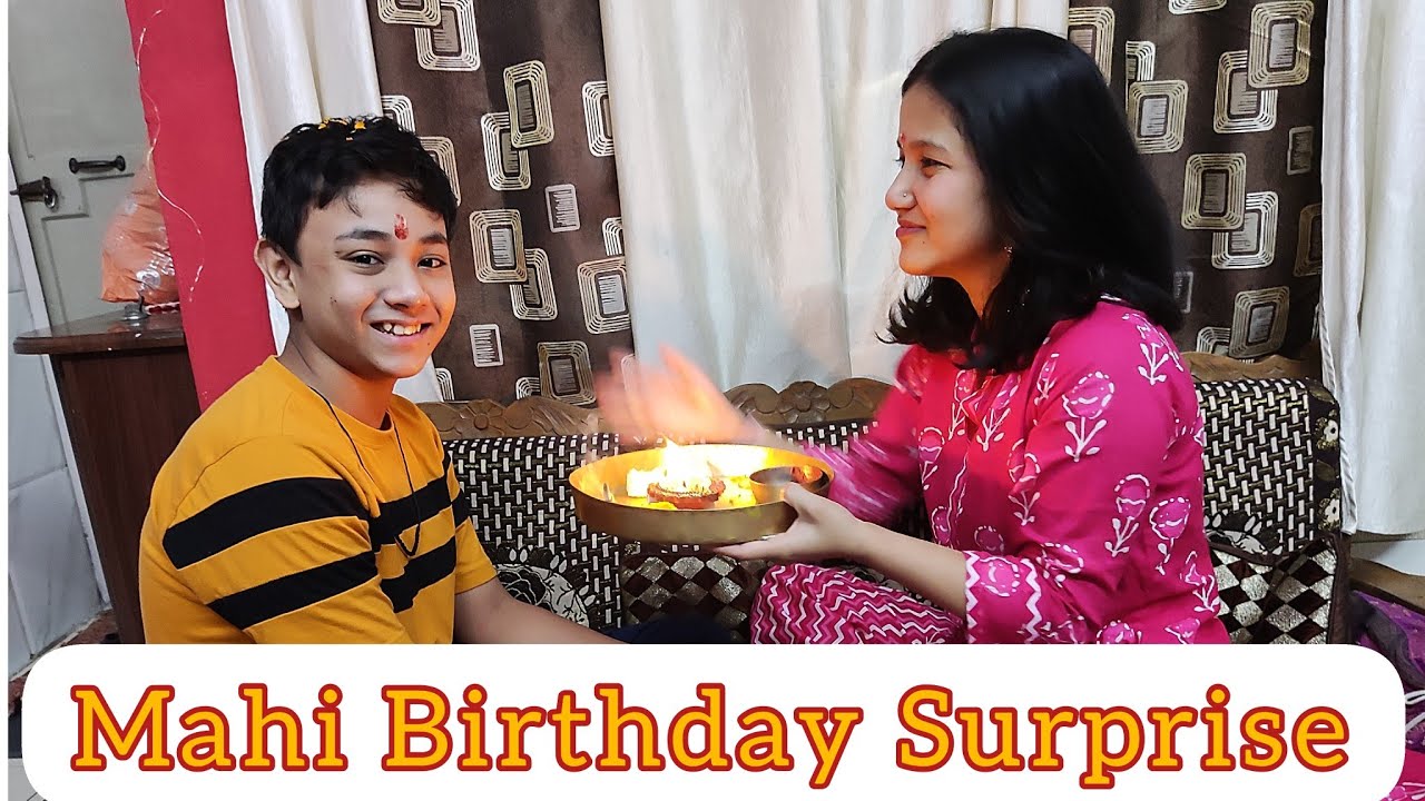 Mahi Birthday Surprise | Cookie Phone Call | Birthday Celebration ...