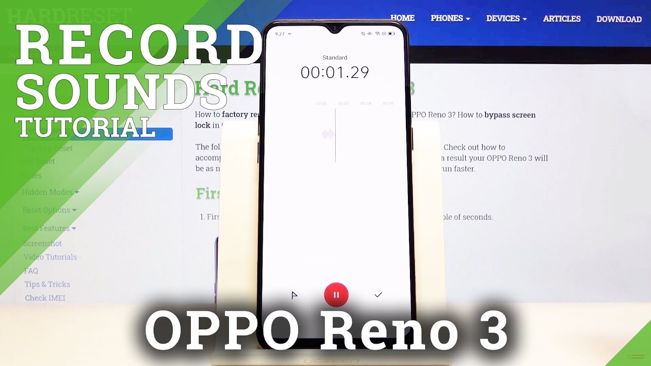 How to Record Sounds in OPPO Reno 3 – Use Voice Recorder - YouTube
