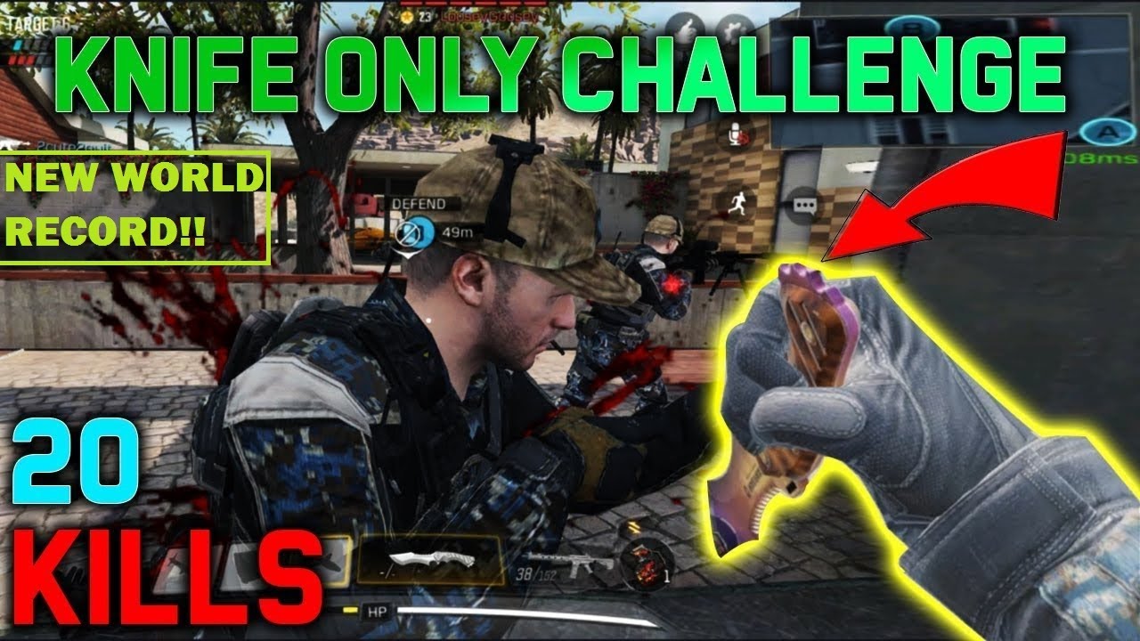 NEW WORLD RECORD!! / KNIFE ONLY!! / 20+ KILLS!!! / COD M GAME PLAY ...