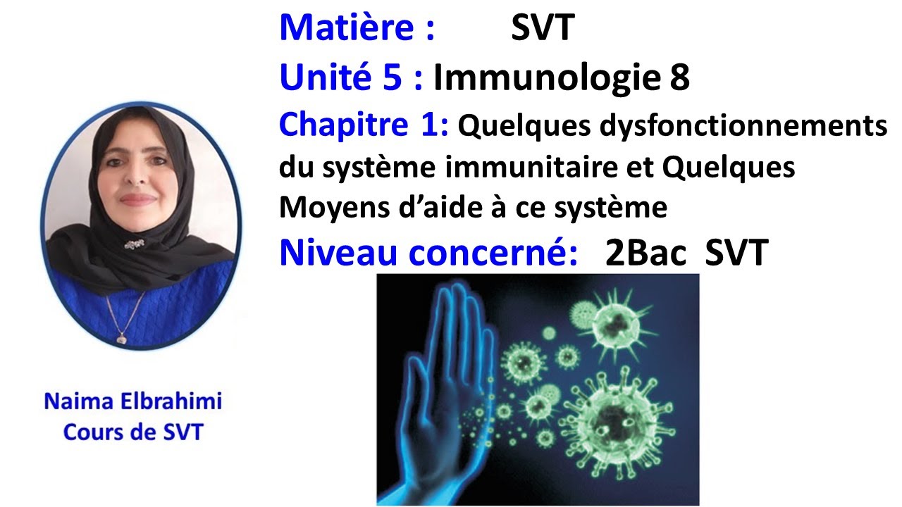 Cours SVT BIOF 2Bac- immunologie 8 dysfonctionnements du système ...