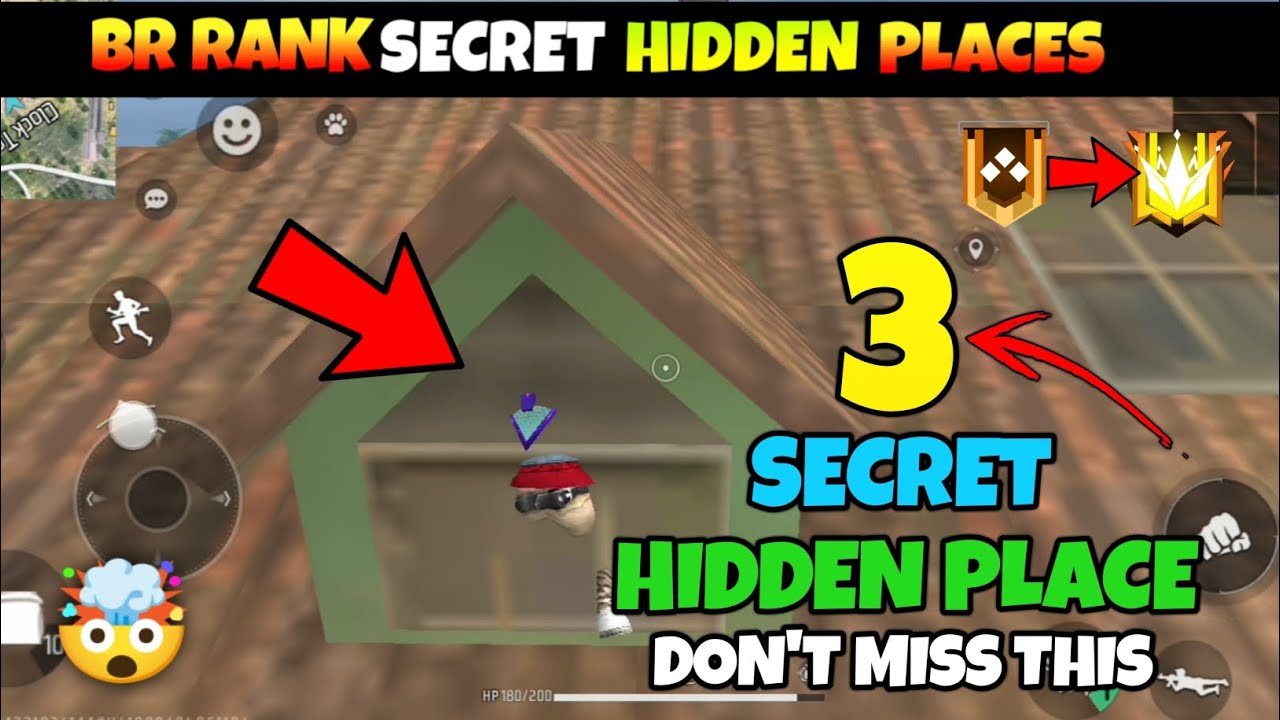 BR RANK - 03 SECRET HIDDEN PLACE FOR GRANDMASTERS 😱 || TOP 03 HIDDEN ...