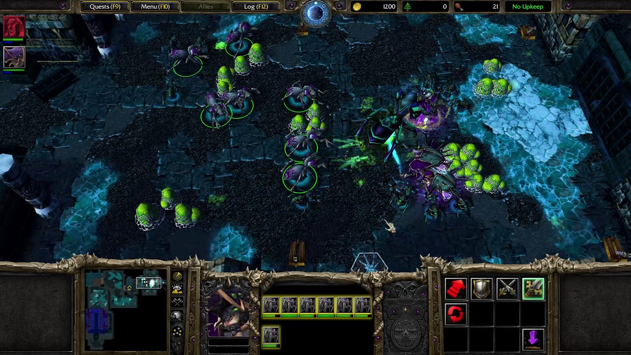 WC3 TFT Hard Playthrough - Scourge Campaign Ch. 7.2 - YouTube