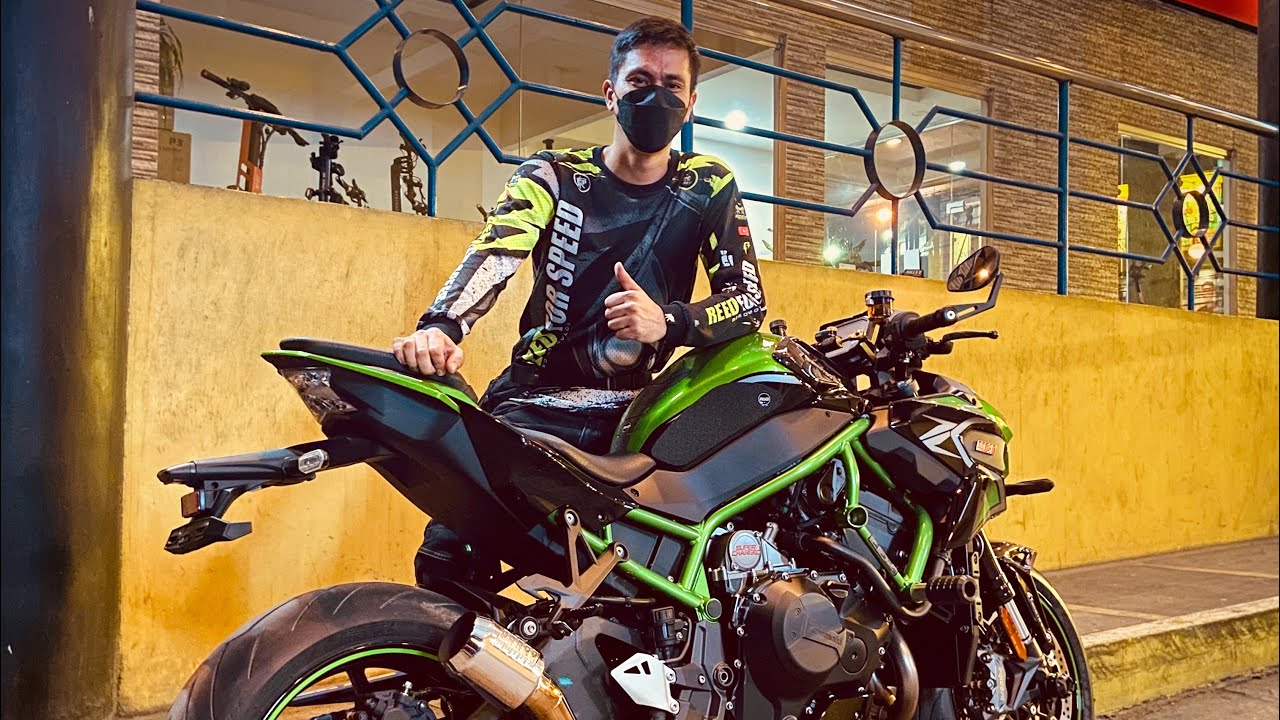 Reed's ZH2 with DRIFT XAUST shorty slip-on! Plus bonus exhaust clip of ...