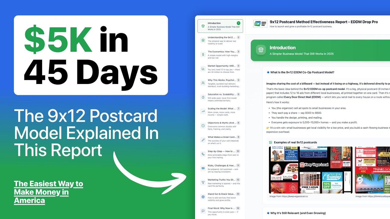 $5K–$10K/Month from Postcards? The 9x12 Co-Op Method Explained - YouTube