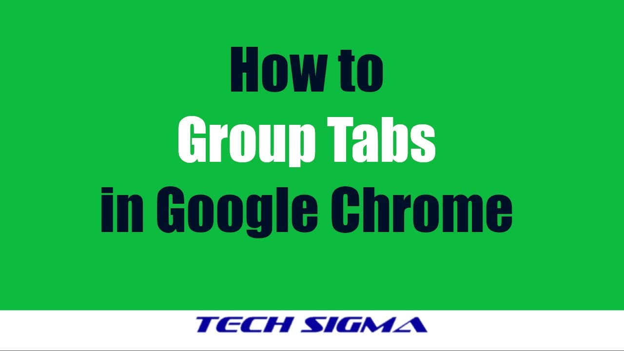 How to Group Tabs in Google Chrome - YouTube