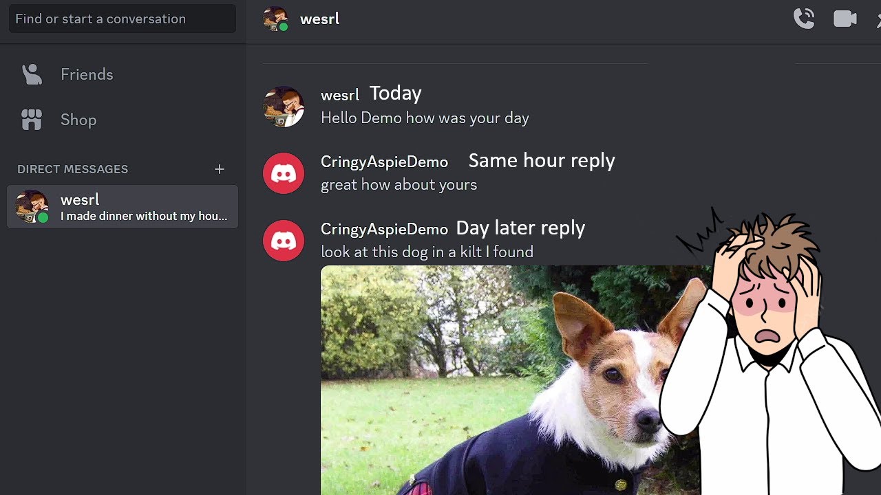 Solution to Discord message anxiety (Joke/Satire) - YouTube