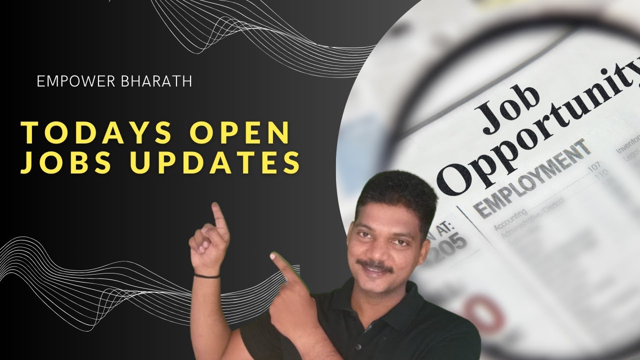 Todays New & Latest Job Updates & Notifications | April'2024 - YouTube