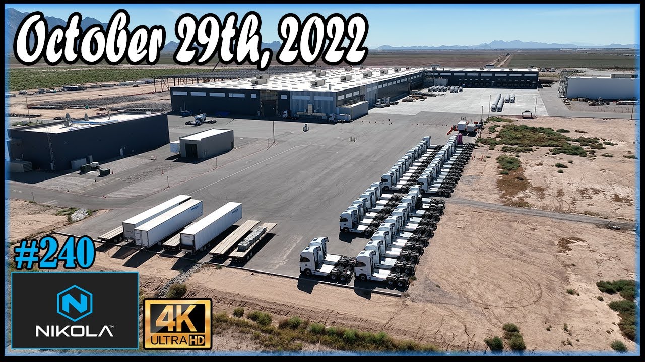 Nikola Semi Factory Construction Site October 29th, 2022 | Drone ...