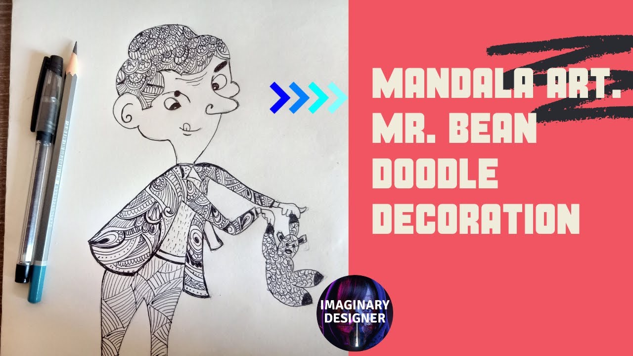 MANDALA ART|| Mr. Bean Doodle Decoration - YouTube