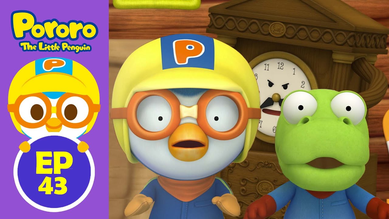 Pororo the Best Animation | #43 A Day With Wall Clock | Learning ...