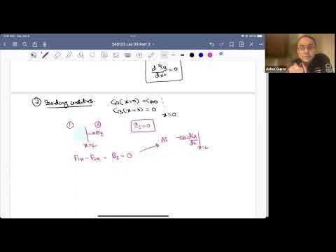 Lecture 03 part 3 - 1D diffusion with surface reactions - YouTube