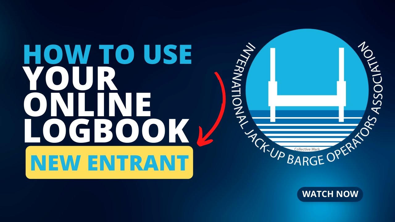 How to Use the Online Logbook as a New Entrant - IJUBOA - YouTube