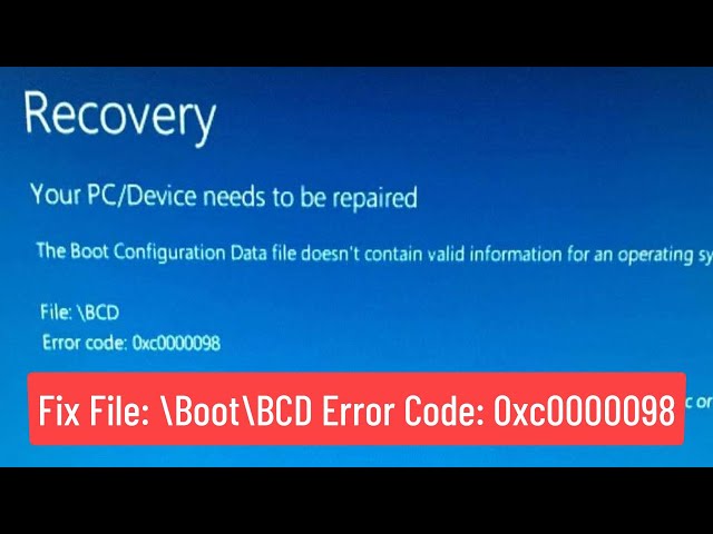 Using Bcdedit On Windows From Recovery Mode Jacobclaritycom