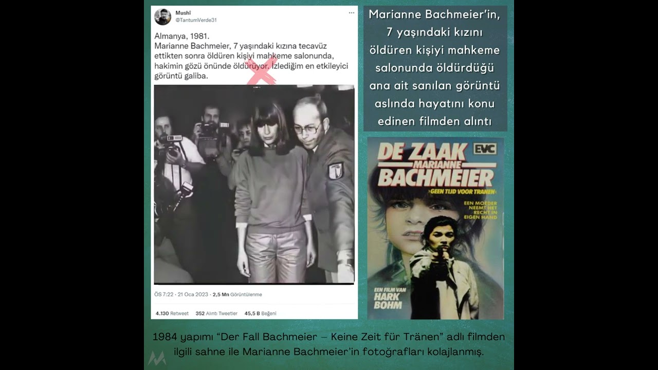 Marianne Bachmeier'in, 7 Yaşındaki Kızını Tecavüz Edip Öldüren Kişiyi ...