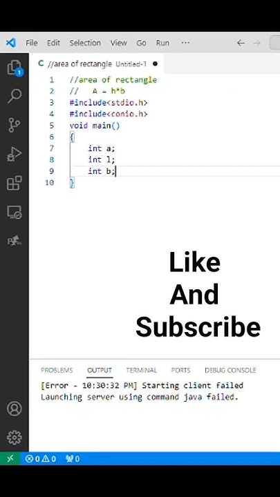 area of rectangle in c language #coding #prank #viral #2023 - YouTube