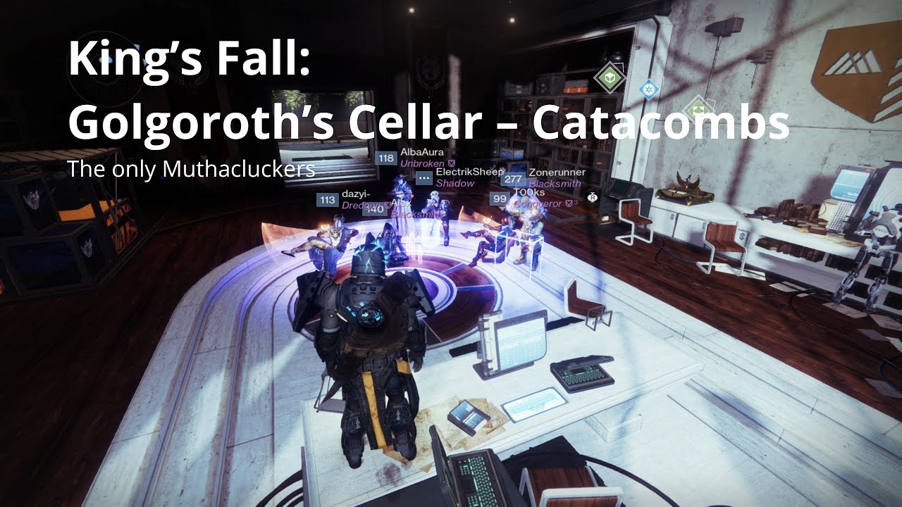 King's Fall Golgoroth's Cellar Catacombs Maze encounter - YouTube