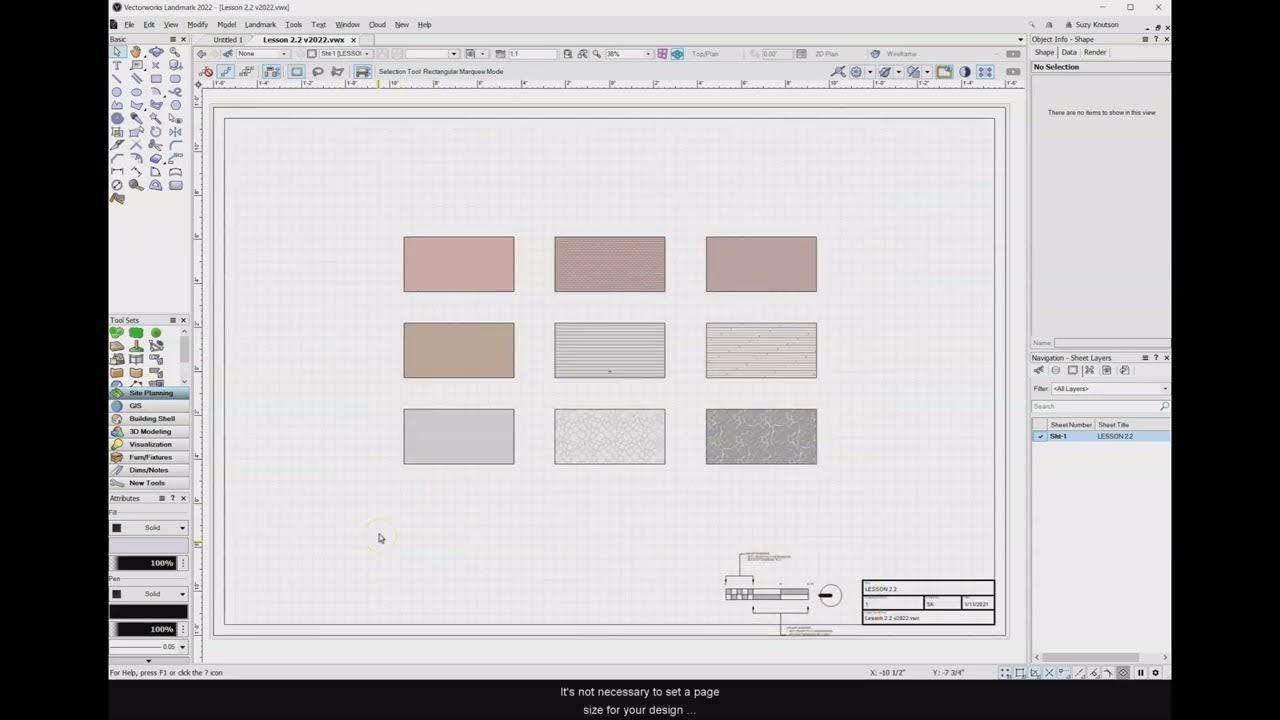 2.2d Page setup - Vectorworks 2023 - YouTube