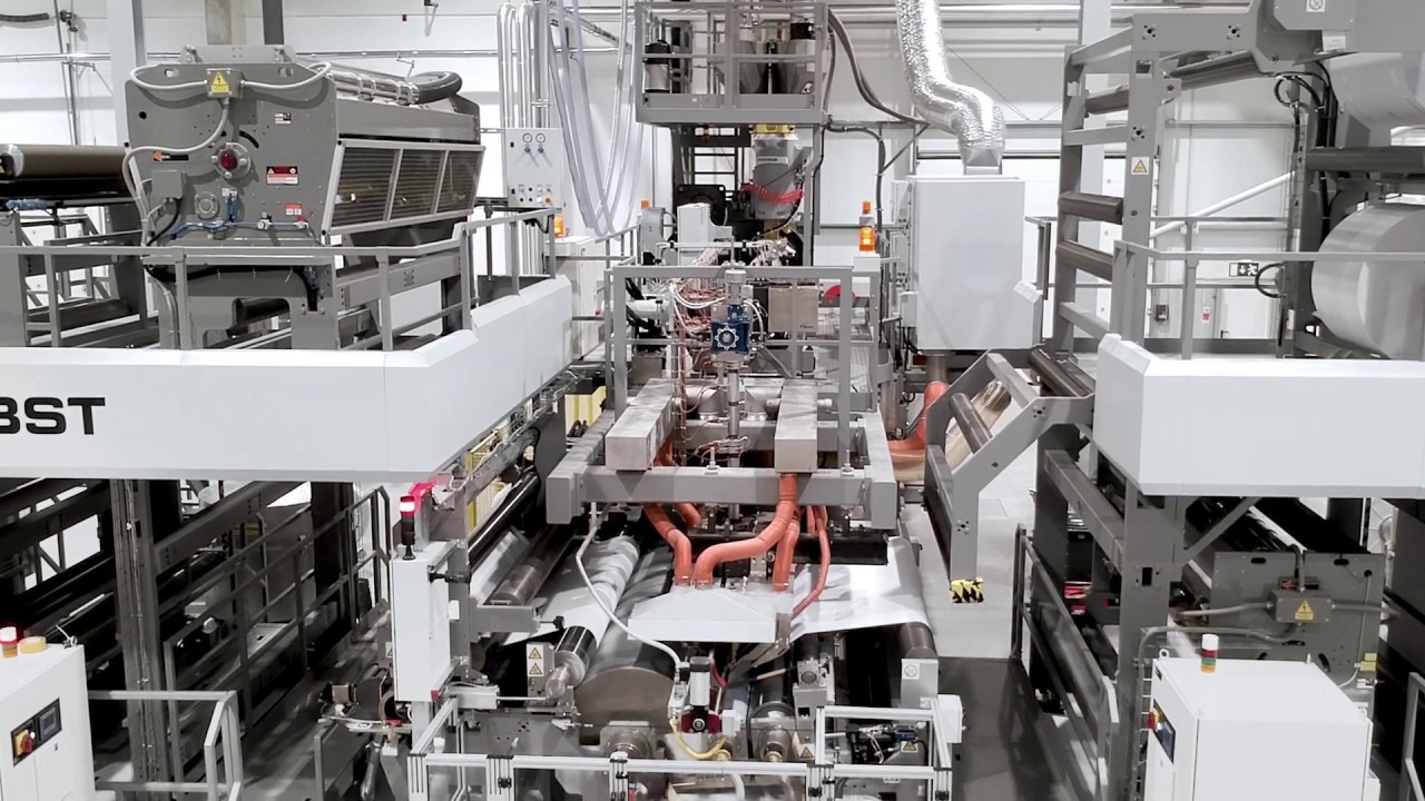 BOBST EXTRUDER RX 600P - YouTube