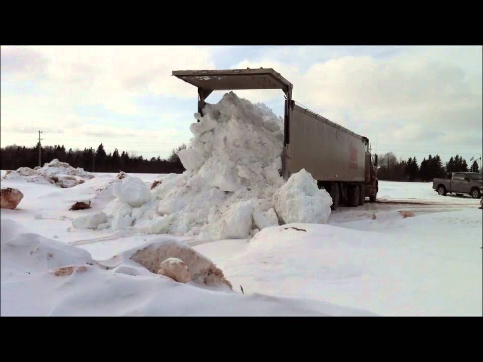Shuttle Floor Hauling Snow - YouTube