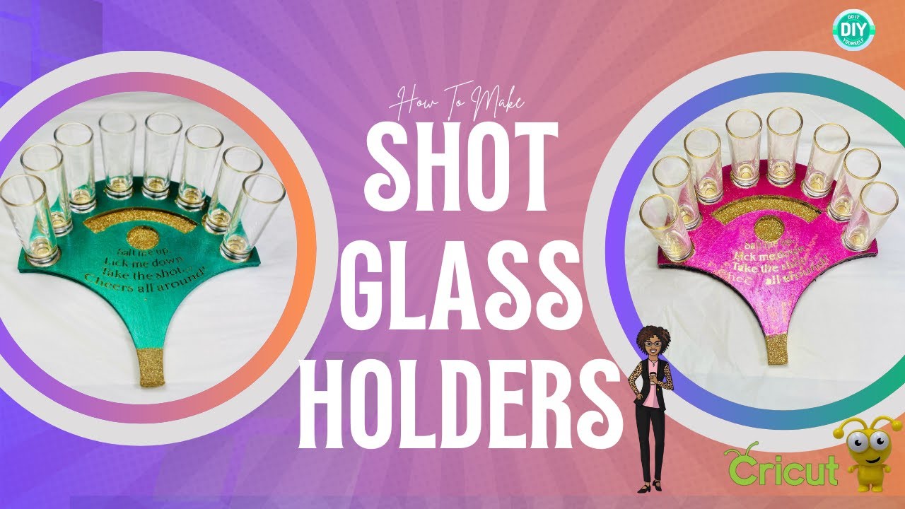 Easy DIY: How to Make Shot Glass Servers with a Cricut and Chipboard ...