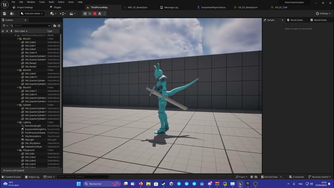 [WIP] Character Customization - Unreal Control Rig Experiments - YouTube