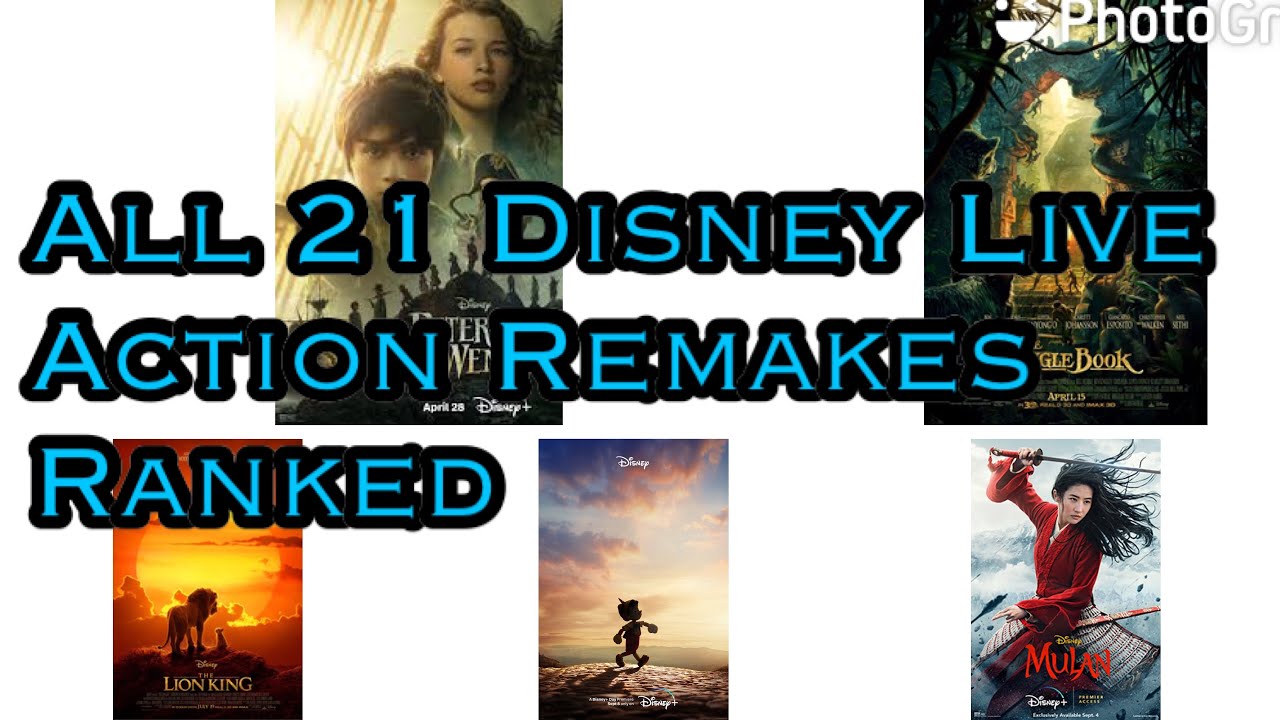 All 21 Disney Live Action Remakes Ranked (w/ Peter Pan & Wendy) - YouTube