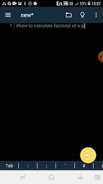 #how to find factorial of a number using python # - YouTube