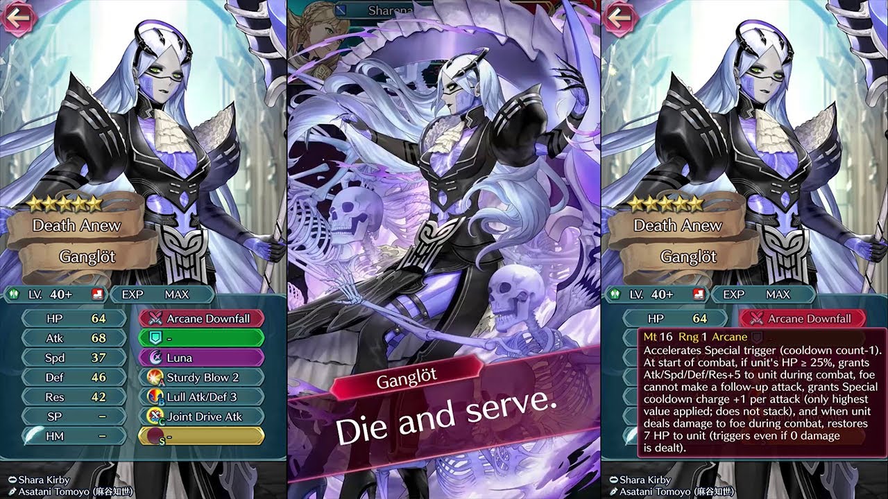 Fire Emblem Heroes: Ganglot: Death Anew [Showcase: Final Blow Animation ...