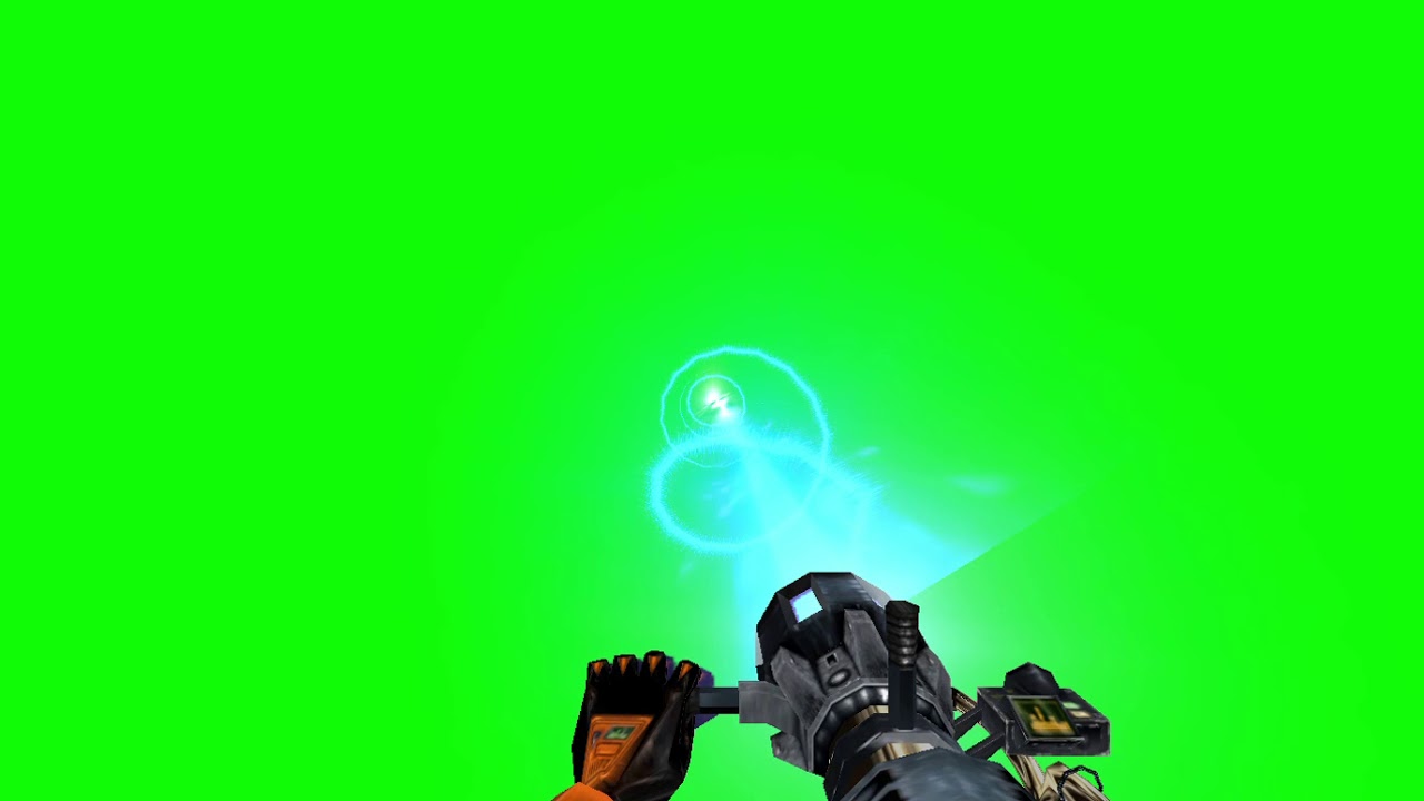 Half Life Gluon Gun greenscreen - YouTube